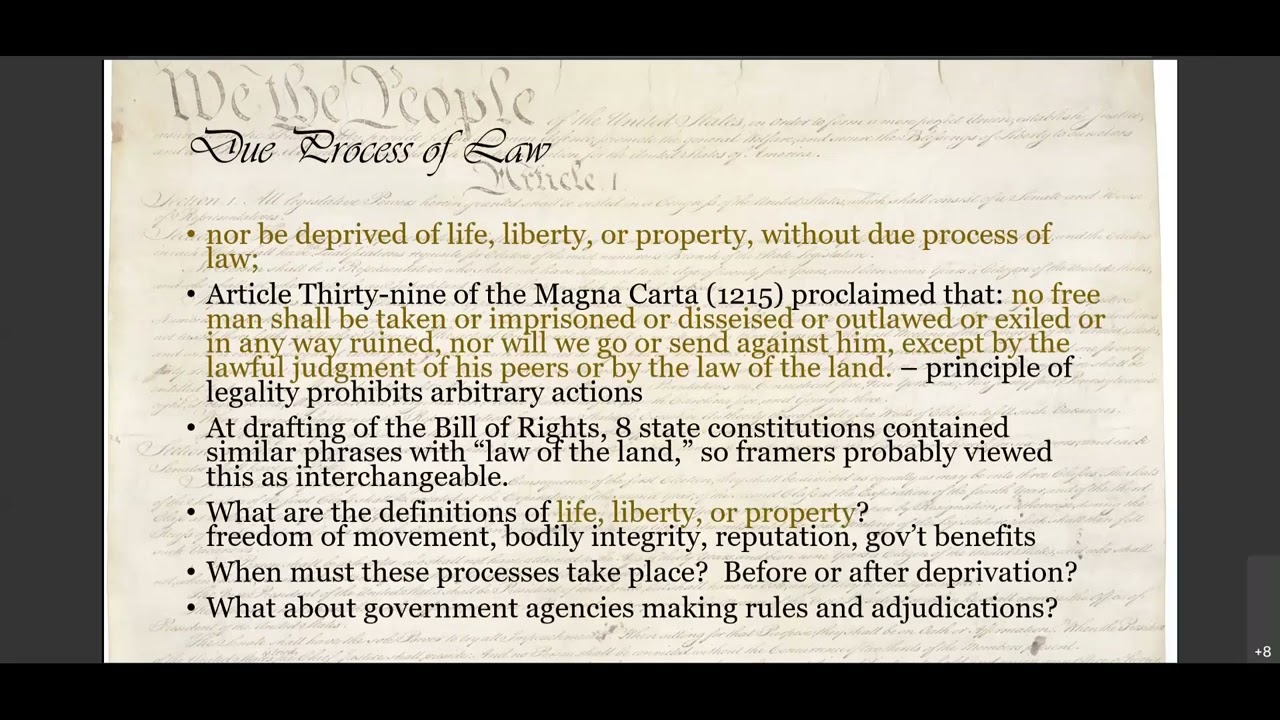 The US Constitution the 5TH Amendment Explained - YouTube