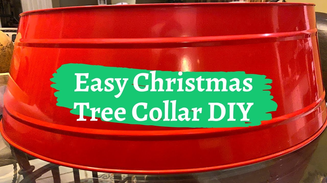 Walmart Christmas Tree Collar DIY~ Cheap & Easy - YouTube