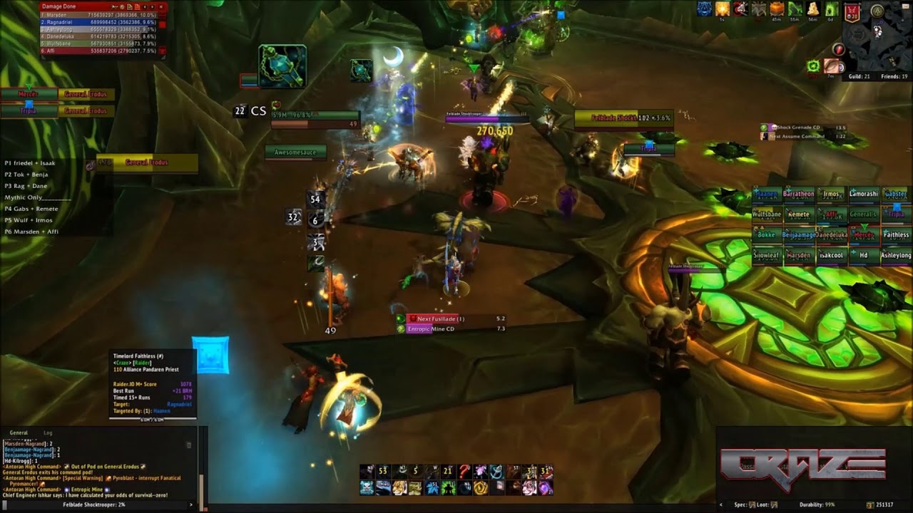 Antorus High Command Mythic 1st kill - YouTube