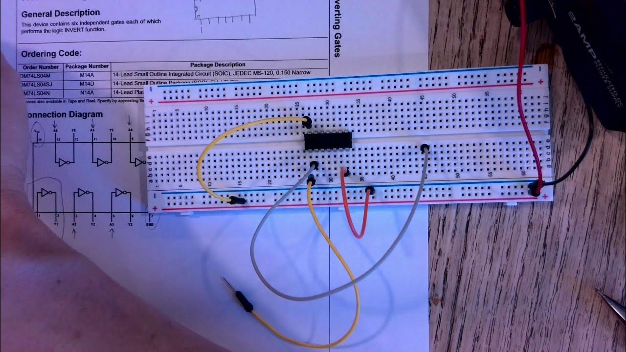 How to Build an Inverter Circuit on a Breadboard - YouTube