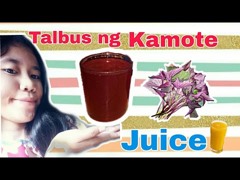 Talbus ng kamote Juice|Simple and Easy to do|Just follow the steps|How ...