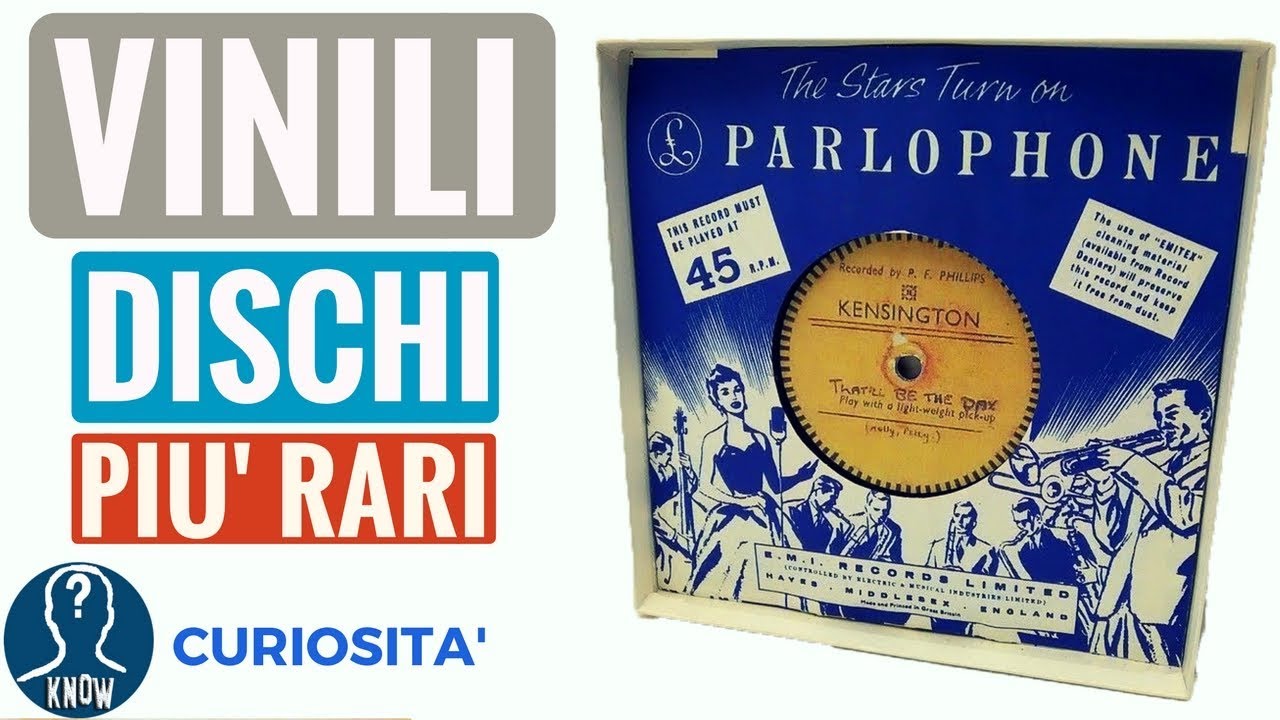 VINILI più RICERCATI RARI DI VALORE del MONDO - curiosità - YouTube