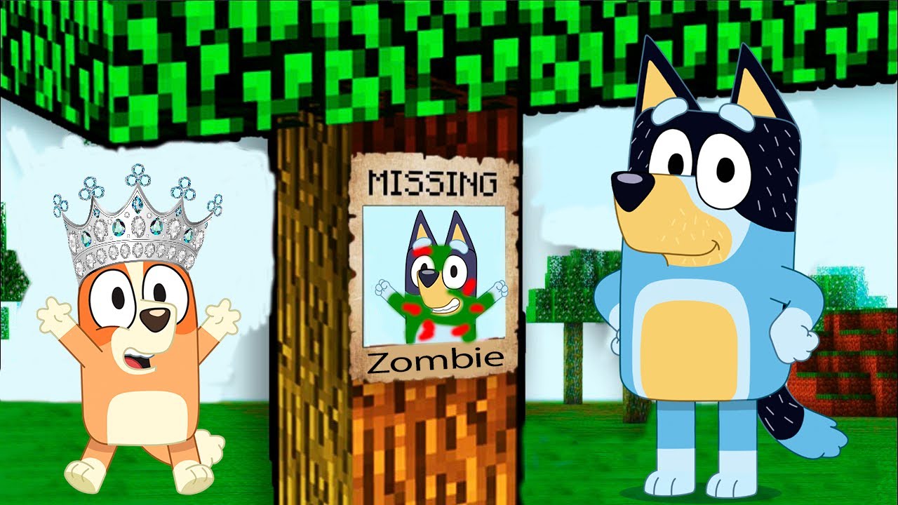 Princess Bingo Find Zombie Bluey in Minecraft - YouTube