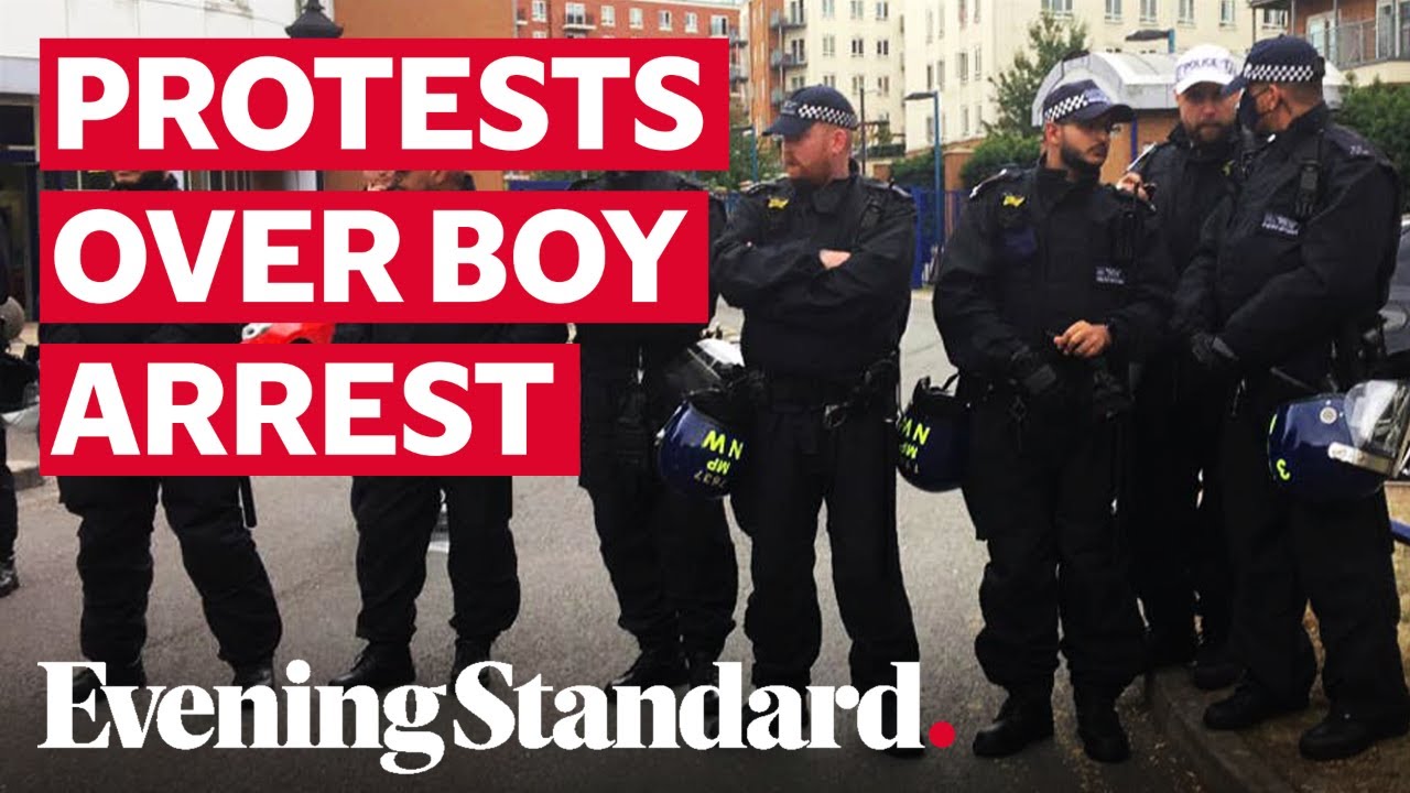 Protesters surrounded Colindale police station after 14-year-old ...