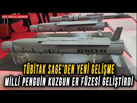 Tübitak SAGE Milli Penguin Kuzgun Er Füzesini Geliştirdi