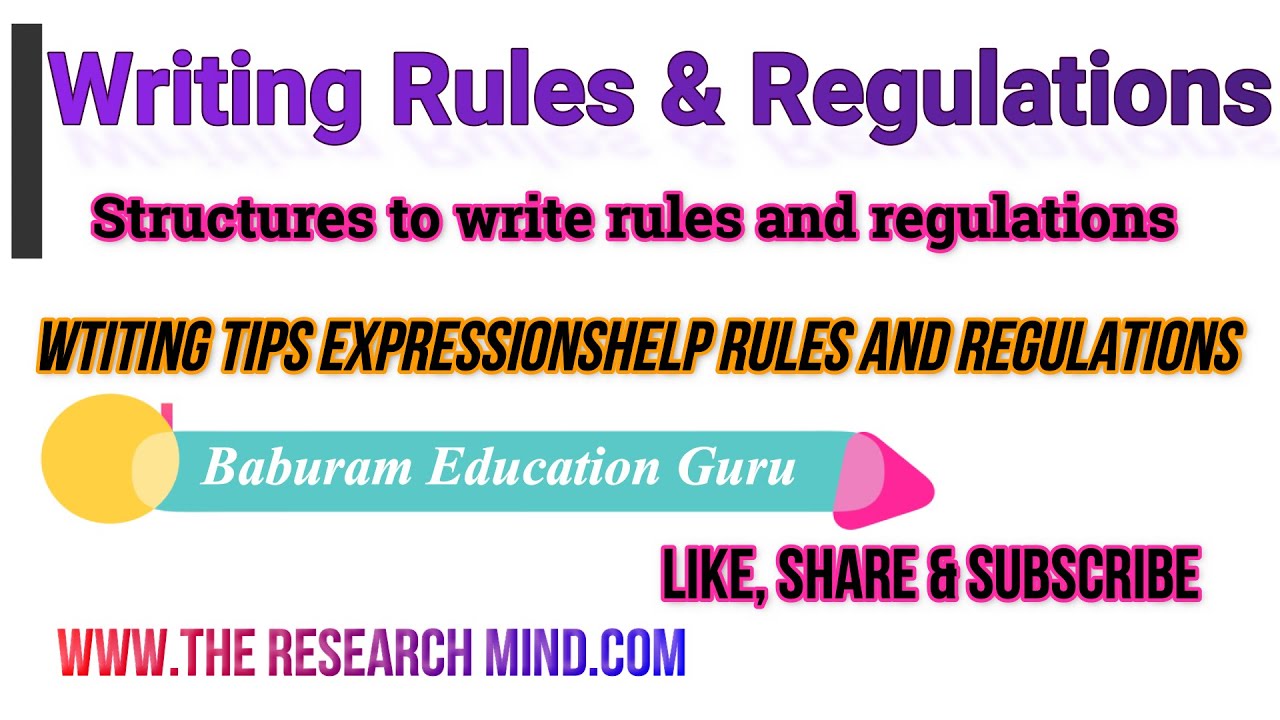Writing Rules Regulations Tips Free Writing Guided Writing English writing-rules-regulations-tips-free-writing-guided-writing-english