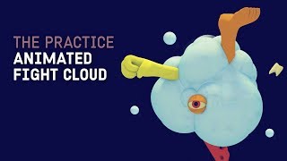 Cartoon Fight Cloud Gif