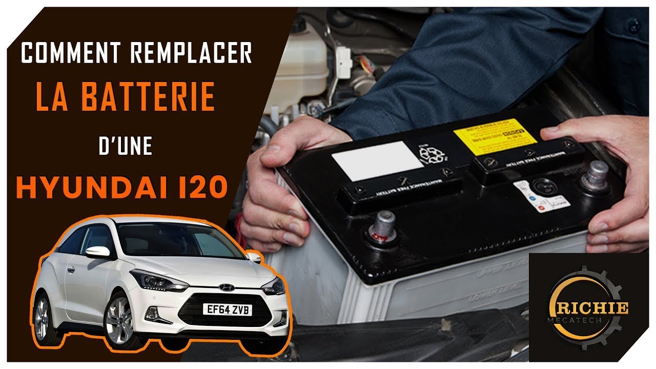 COMMENT REMPLACER LA BATERRIE D'UNE HYUNDAI I20 EN MOINS DE 5 MINUTES ...