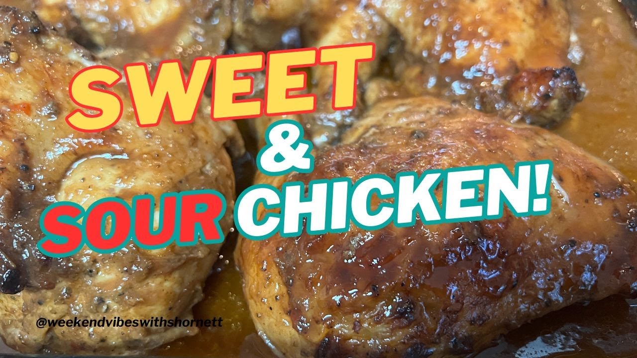 Delicious Sweet & Sour Baked Chicken!! #food #cooking #foodie - YouTube