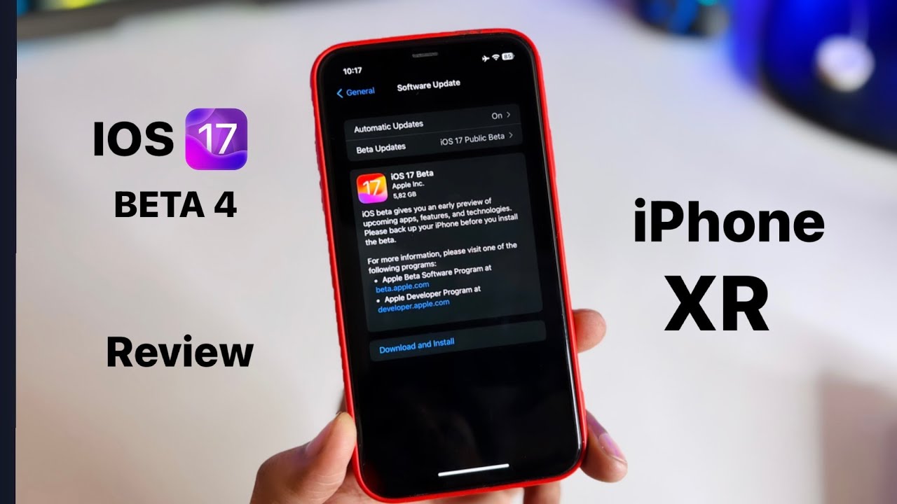 iPhone XR on IOS 17 BETA 4 - Review + Changes - YouTube
