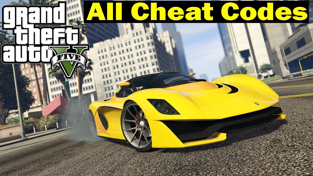 GTA 5 cheat codes for PC | All cheat codes for gta 5 | Part 1 - YouTube