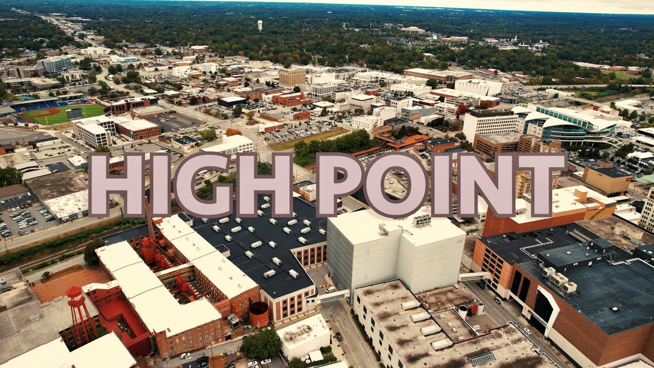 HIGH POINT, NORTH CAROLINA - by drone [4K] - YouTube