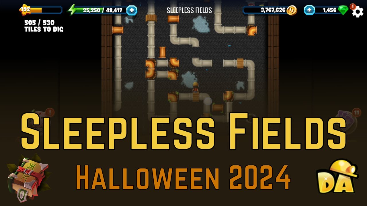 Sleepless Fields - #4 Halloween 2024 - Diggy's Adventure - YouTube