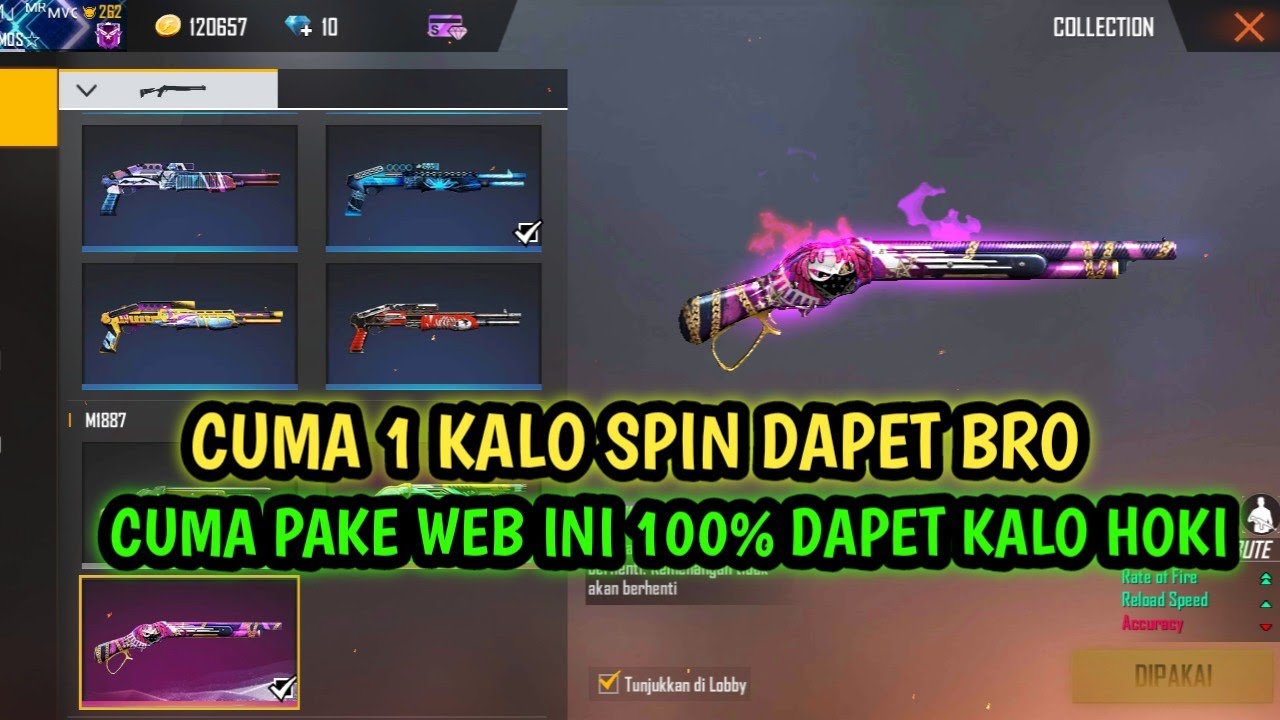 TRIK MENDAPATKAN SG 2 RAPPER UNDERWORLD 1 KALI SPIN - YouTube