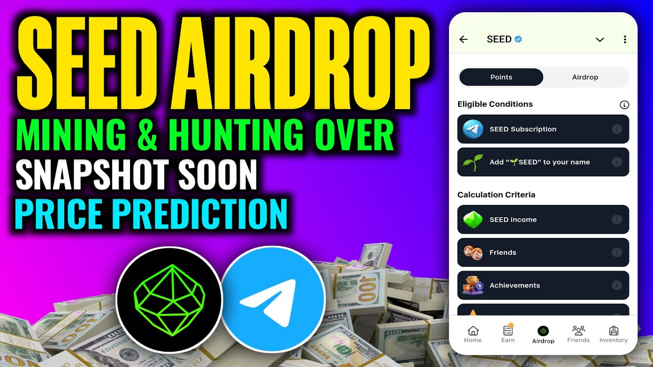 Seed Airdrop Price Prediction | Seed Airdrop Snapshot Update | Seed ...