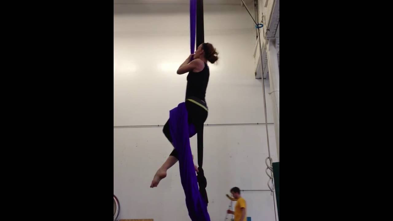 FINALLY got my STRADDLE CLIMBS! *AERIAL SILKS* - YouTube