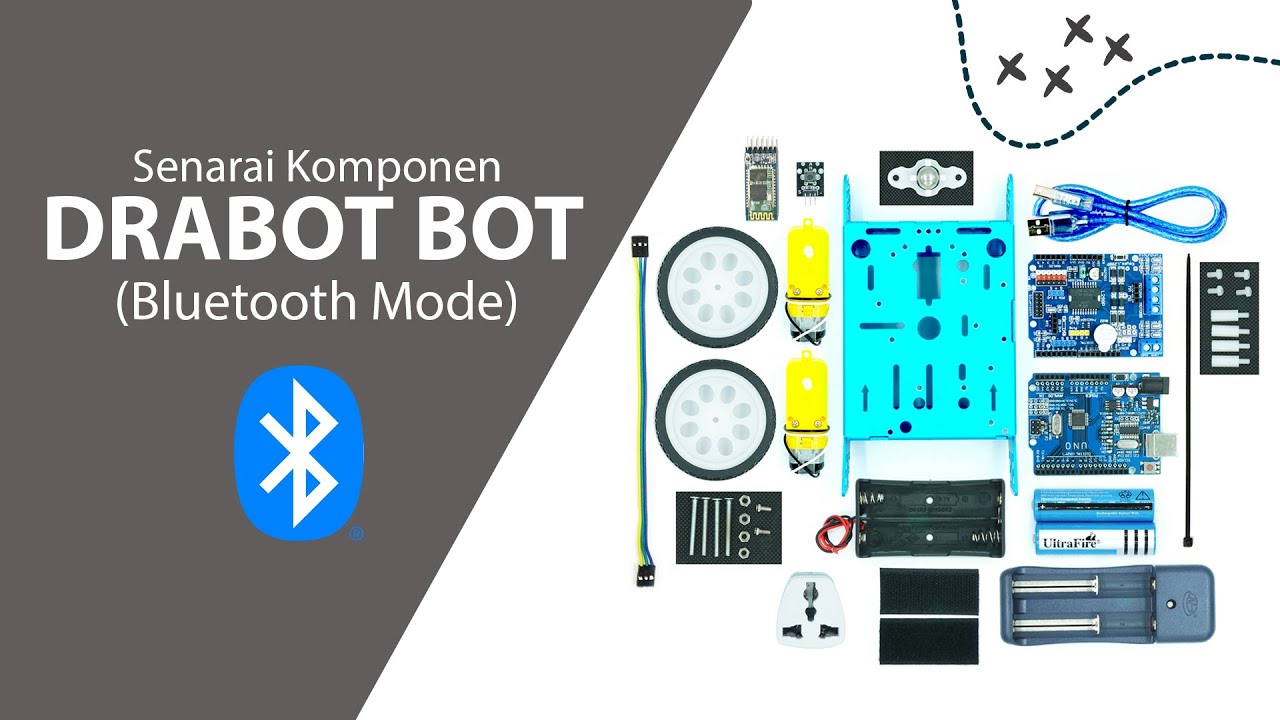 Senarai Komponen DRABOT BOT (Bluetooth Mode) - YouTube