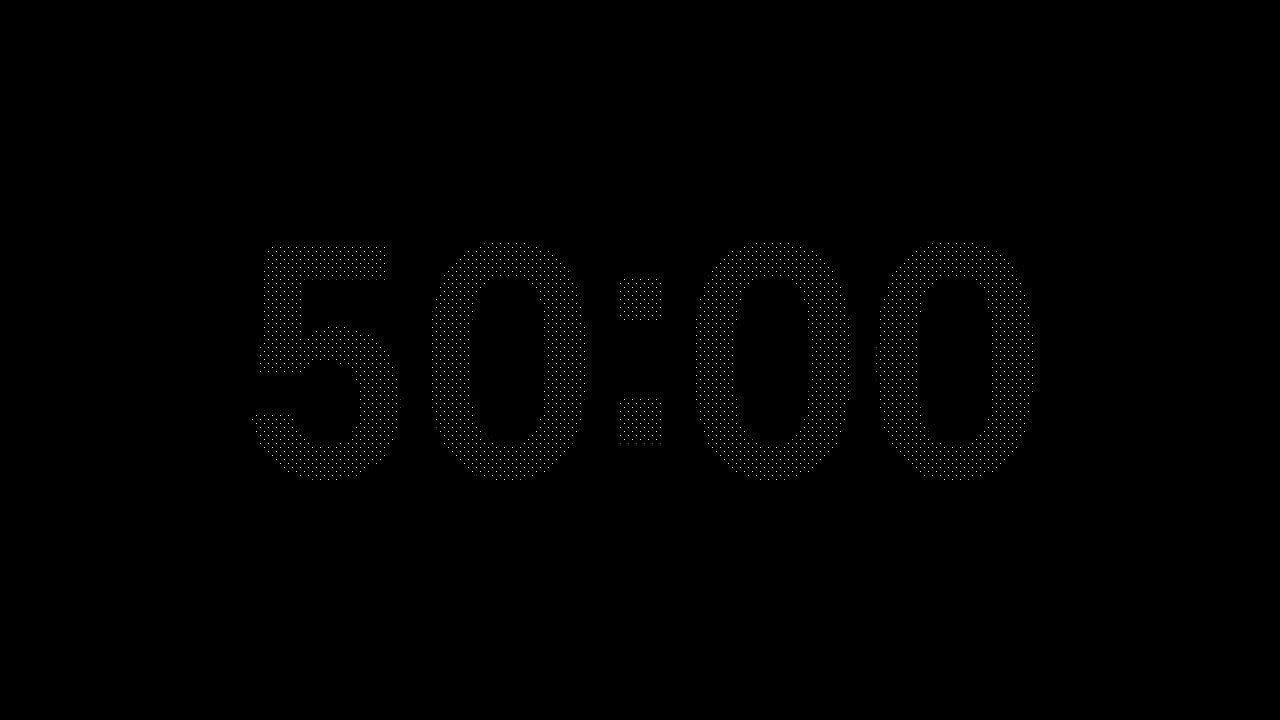 50 Minute Timer - Dot pattern, 1080p HD - YouTube