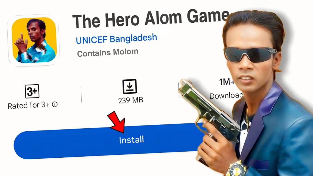 বাংলাদেশী গেম!🤣 | The Hero Alom Game | Real Life Gamer - YouTube