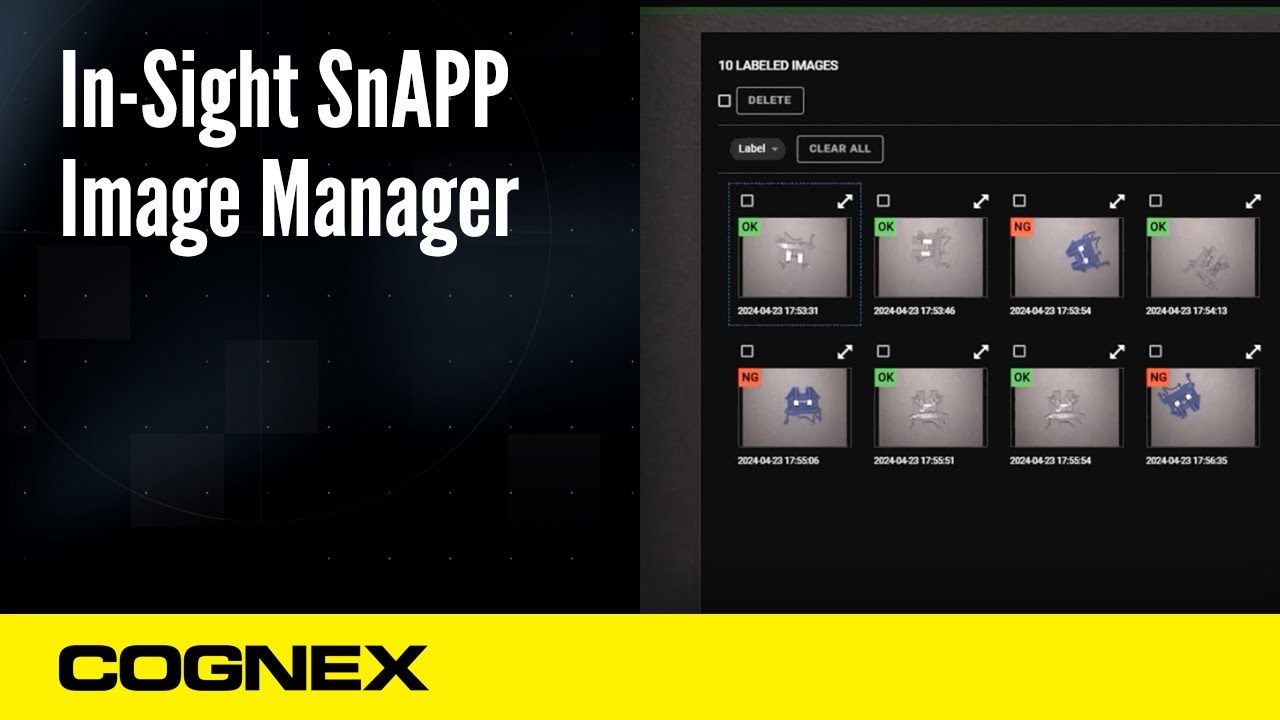 In-Sight SnAPP Sensor: Image Manager | Cognex Support - YouTube