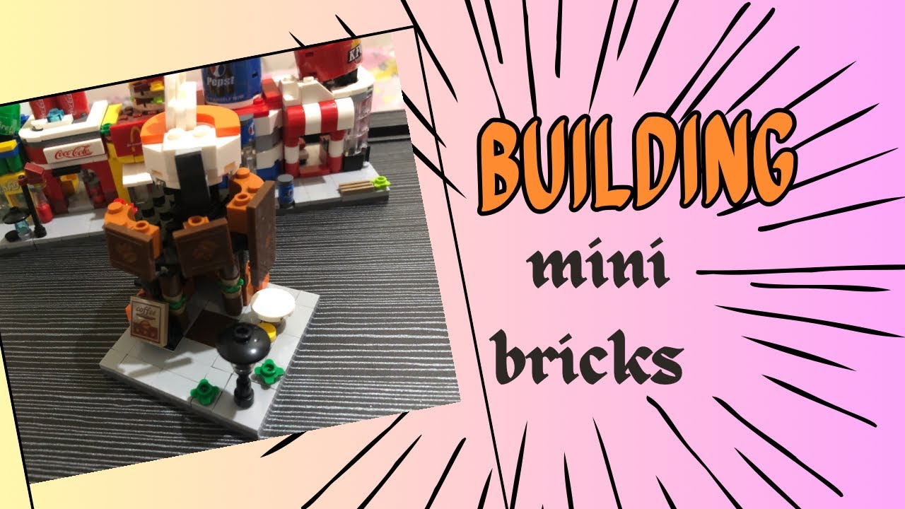 how to build mini bricks ( the coffee shop ) #youtube #minibricks #lego - YouTube