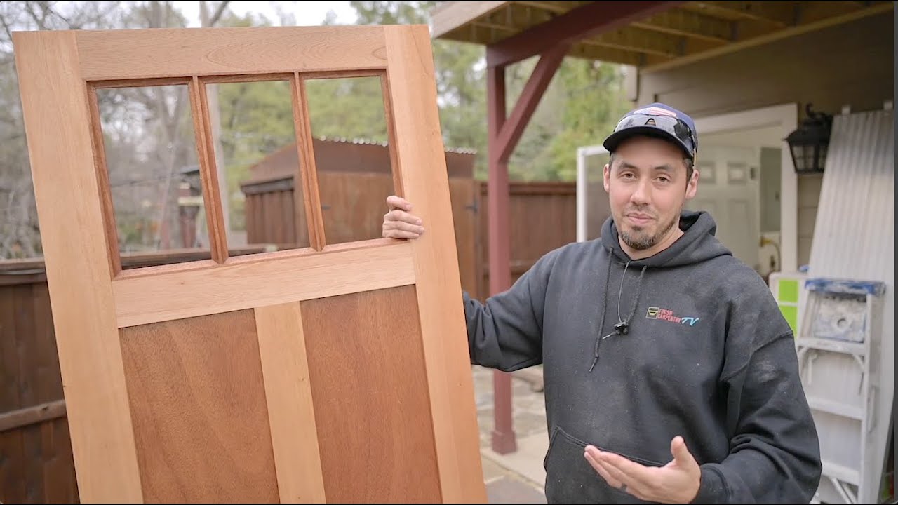 Solid Wood Door Build - YouTube