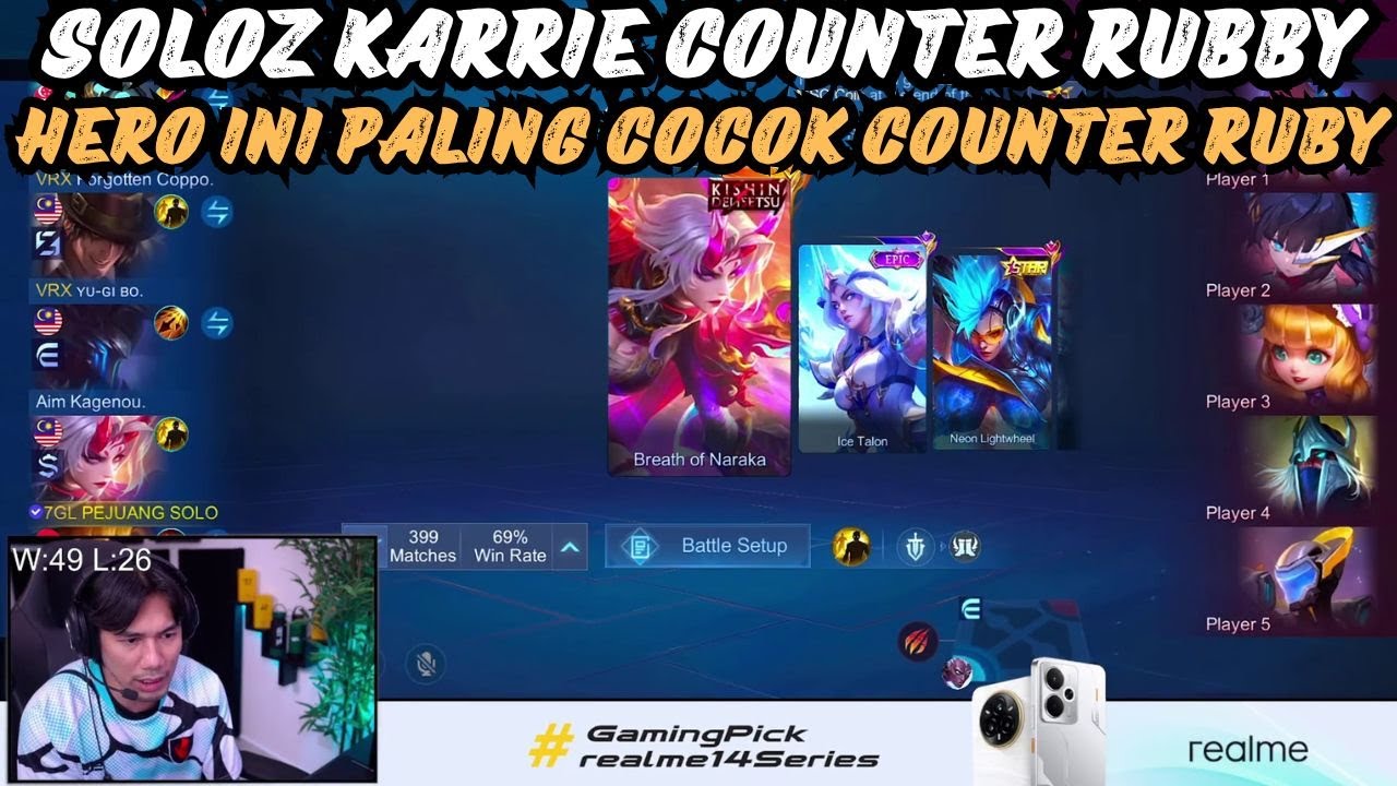 SOLOZ KARRIE COUNTER RUBBY🤯HERO INI PALING COCOK COUNTER RUBY🤯 - YouTube