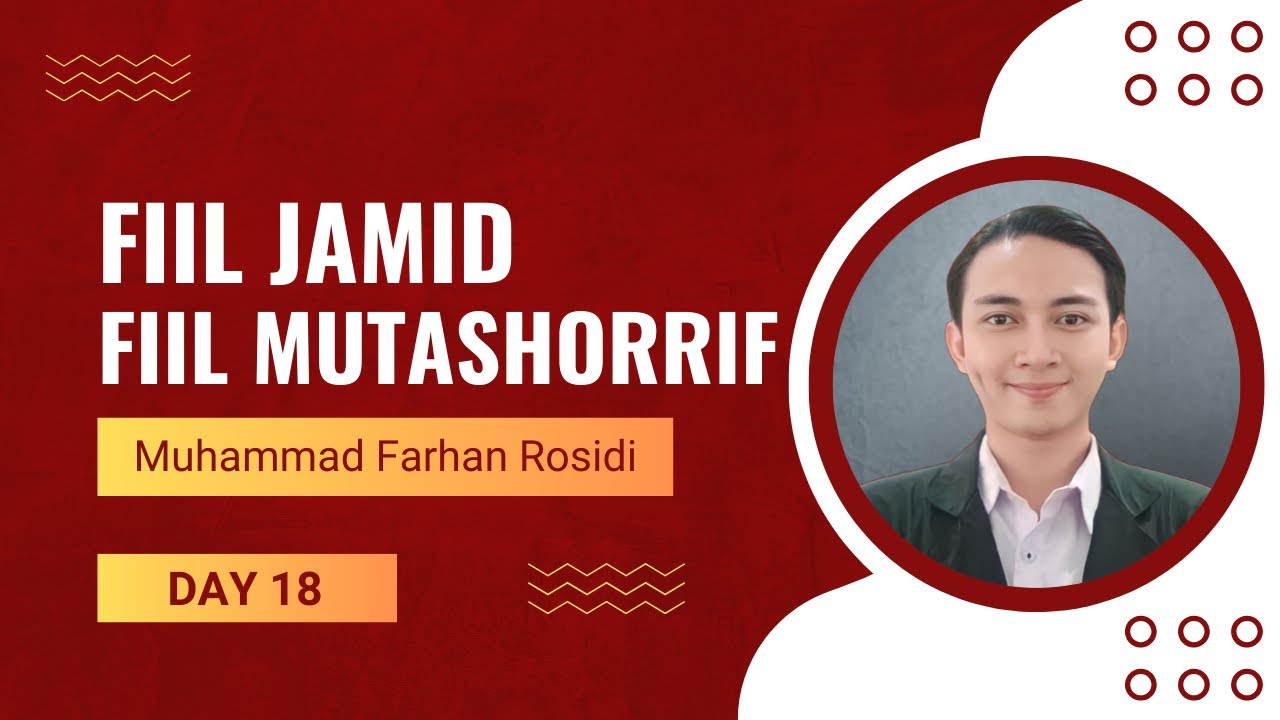 Day 18 Fiil Jamid dan Mutashorrif - YouTube