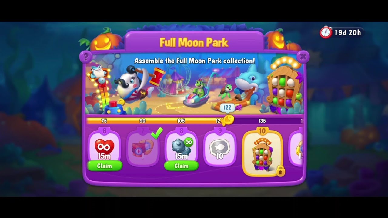 @Fishdom Merge Levels Full Moon Park Event 🐡 122 - YouTube