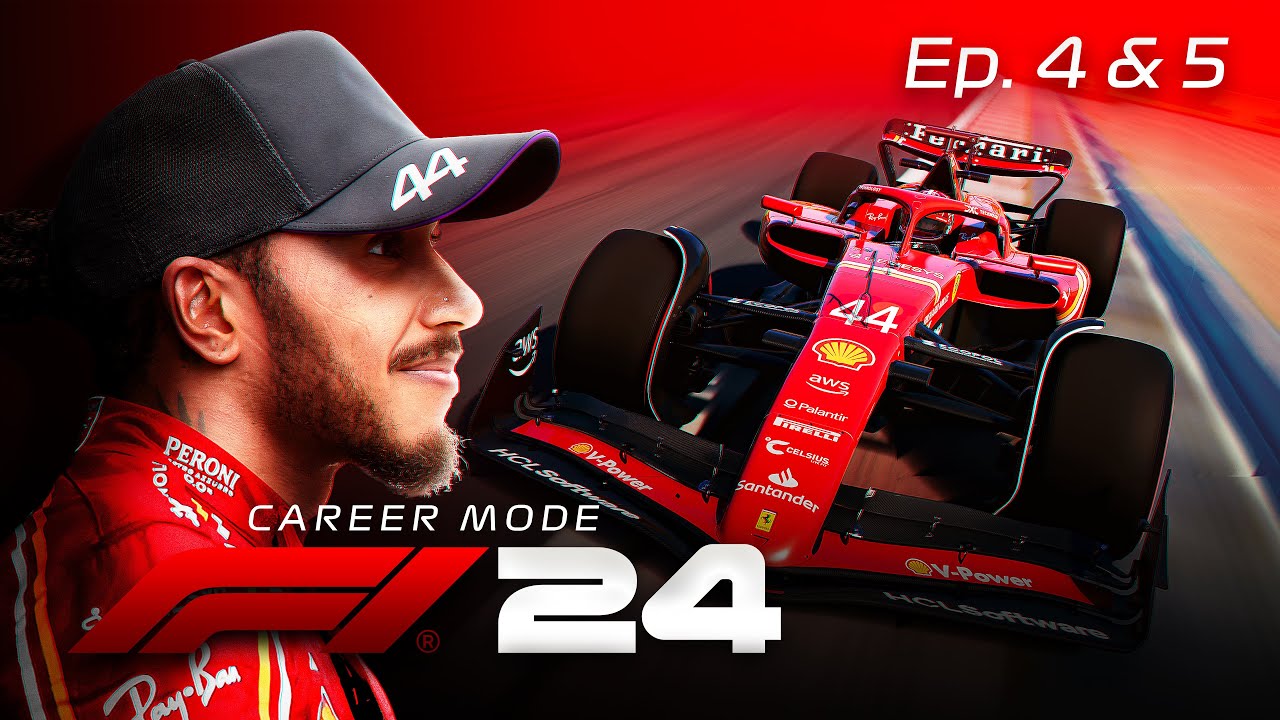 F1 24 Career Mode Lewis Hamilton FIRST WIN in YEARS? Episode 4 & 5 ...