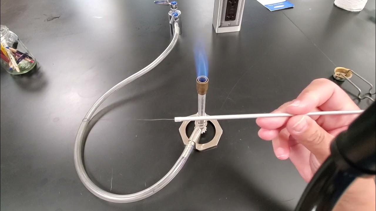 Sterilizing an inoculating loop - YouTube