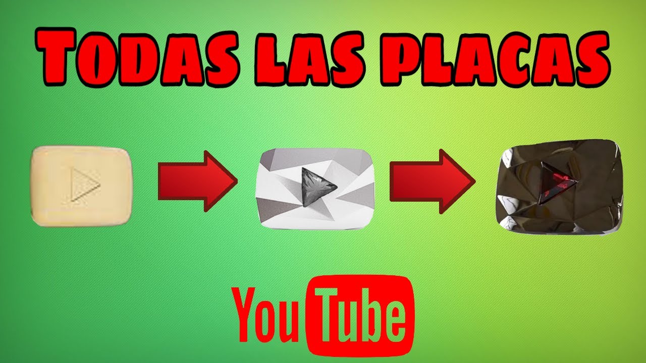 ¿CUÁNTOS Botones de YouTube EXISTEN? | TODAS las placas que YouTube ...