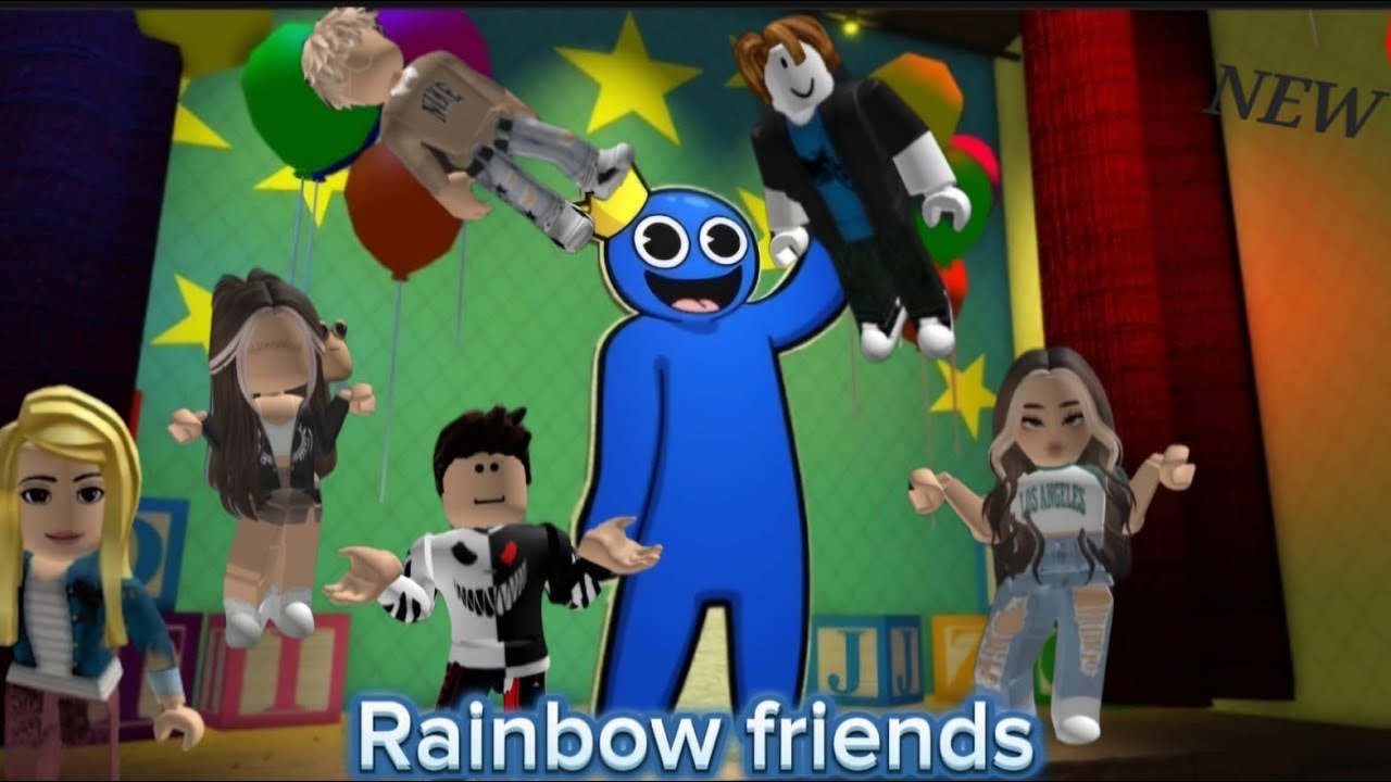 Jugando raimbow friends con el team - YouTube