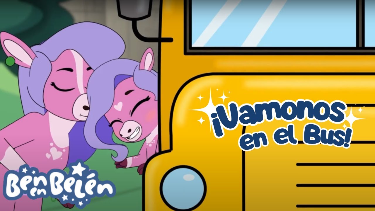 ¡Las Ruedas del Bus girando van! 🖍️🚌¡Vámonos! | Ben en Belén 💕🎵 - YouTube