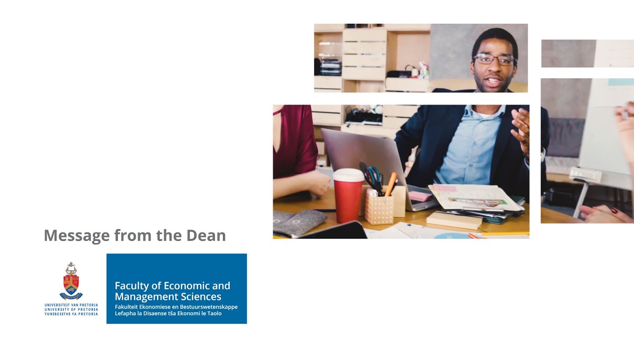 Faculty of EMS: Message from the Dean #ChooseUP - YouTube