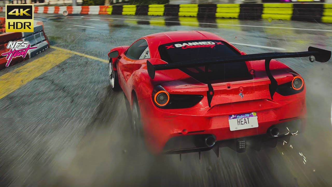 Ferrari 488 GTB 2015 - NFS Heat 4K HDR gameplay - YouTube