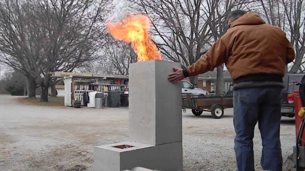 Concrete Block Rocket Stove How To Build A Cinder Block Rocket Stove