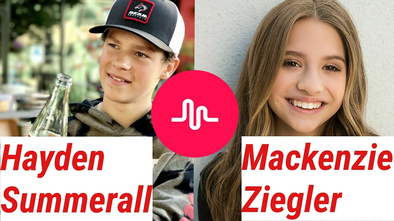 HAYDEN SUMMERALL vs. MACKENZIE ZIEGLER Musical.ly Compilation - YouTube