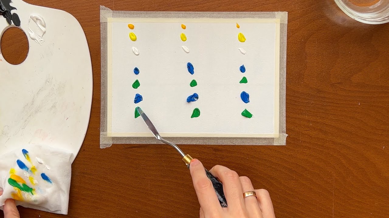 Draw bears on an ice floe with a palette knife How to draw with acrylic ...
