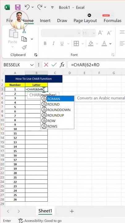 🚀 How to use CHAR function in Excel #excel #exceltutorial #computerclass - YouTube