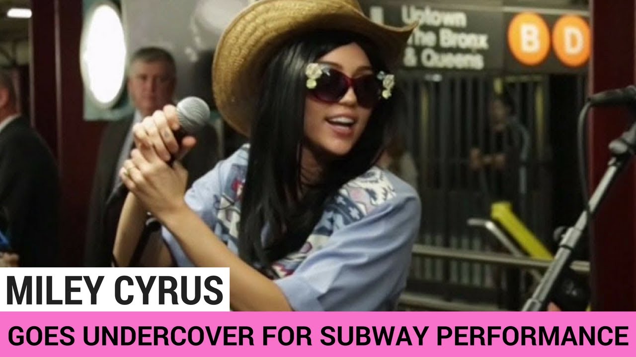 Miley Cyrus Performs Undercover on NYC Subway with Jimmy Fallon ...