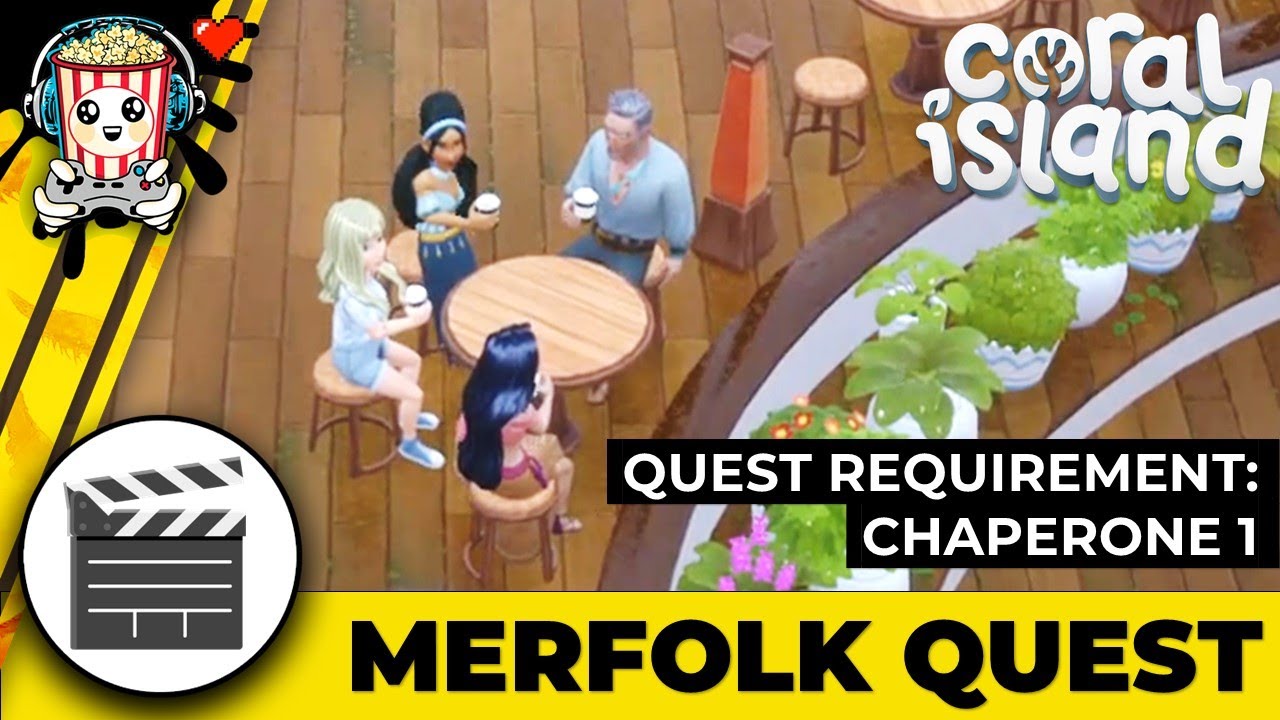 Coral Island: Chaperone 1 - ALL Scenes 🎬 Quest Requirement for Merfolk ...