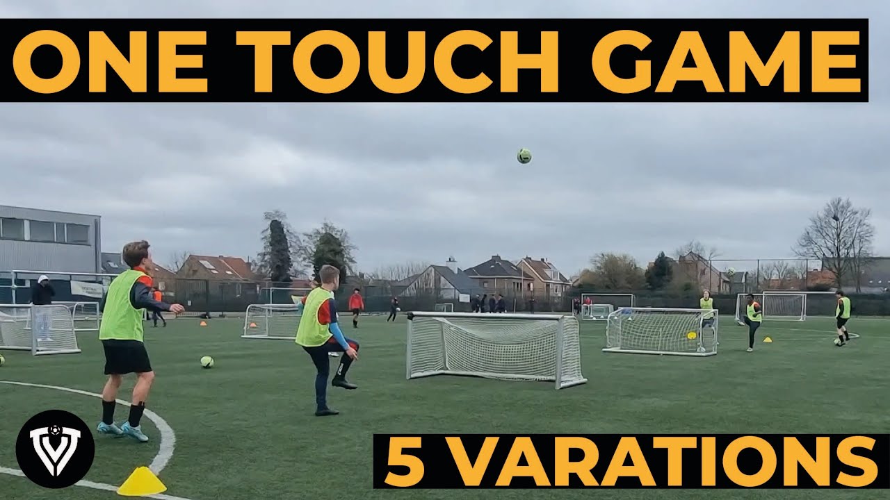 One Touch Game | 5 Variations | Soccer Drills | Football Exercises ...