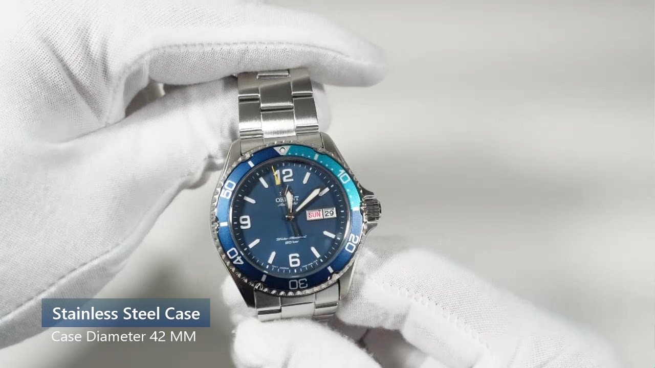 Orient Mako 3 Blue Dial Reference RA-AA0818L19B - YouTube