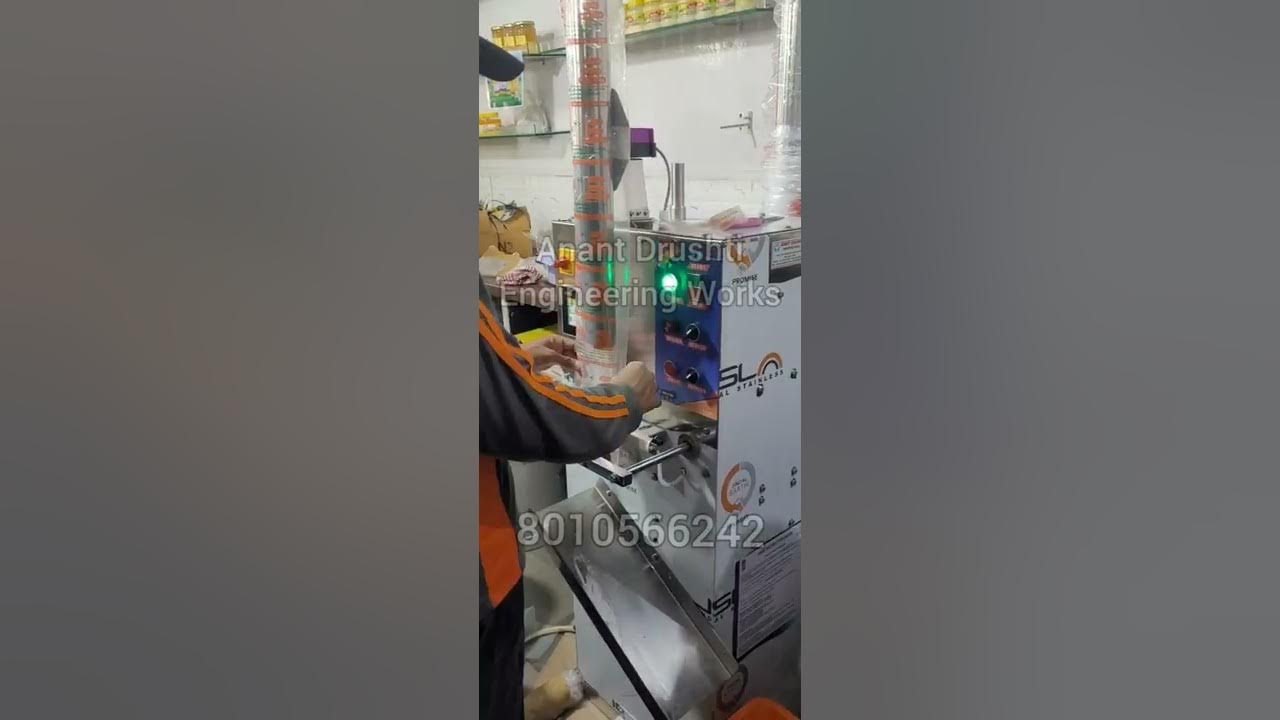 Stainless steel Milk Pouch packing Machine | Digital MRP & Batch Coding | Small Dairy Farm ...