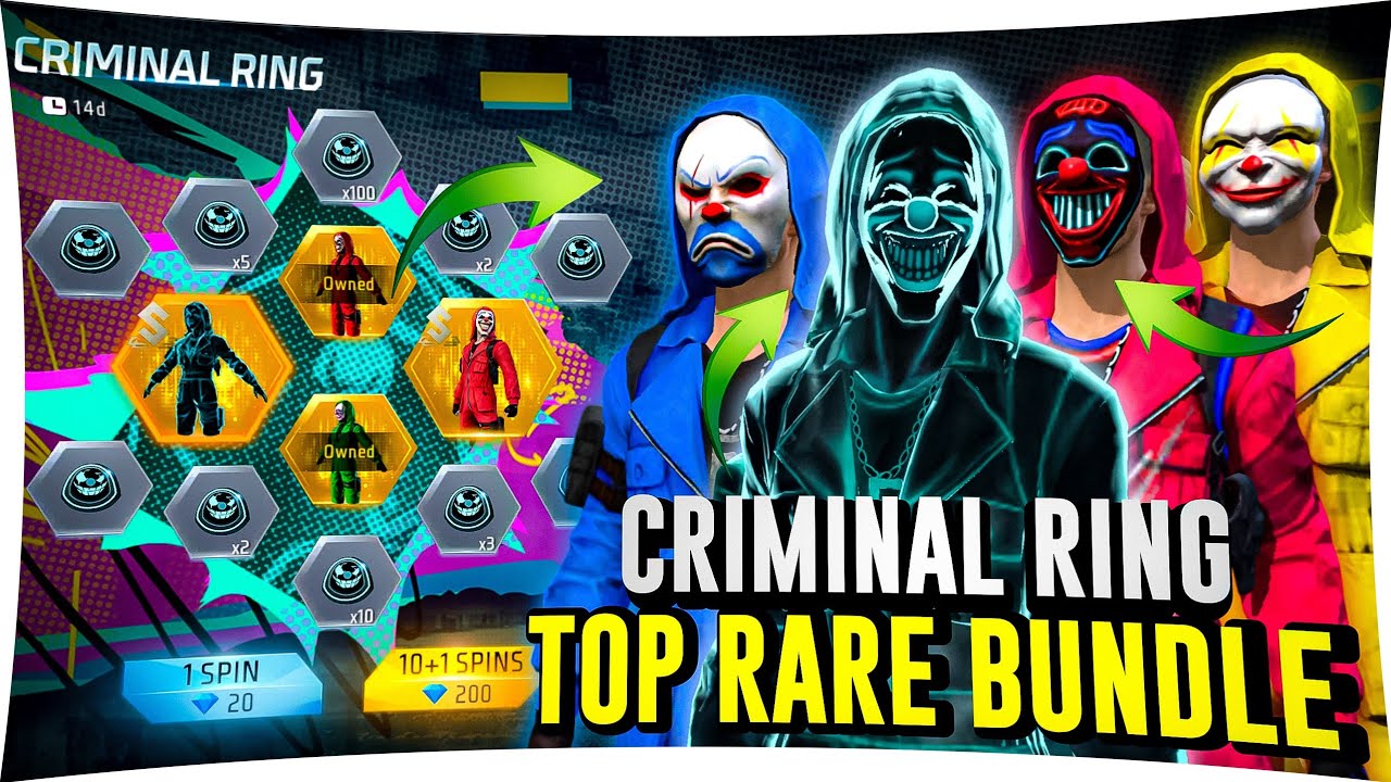 GHOST CRIMINAL EVENT FREE FIRE|CRIMINAL BUNDLE RETURN|CRIMINAL RING ...