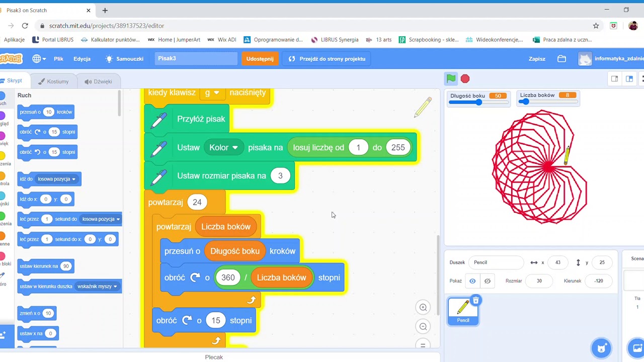 Wielokąty i rozety z wykorzystaniem zmiennych - YouTube