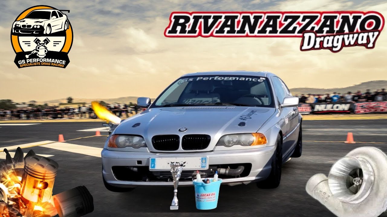 E46 TURBO 328I Run Drag racing - YouTube