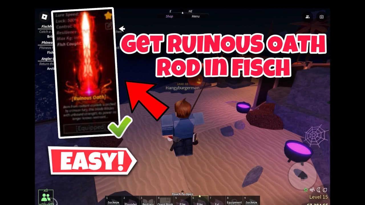 How To Get RUINOUS OATH ROD in Fisch! Roblox Doomcaster - YouTube