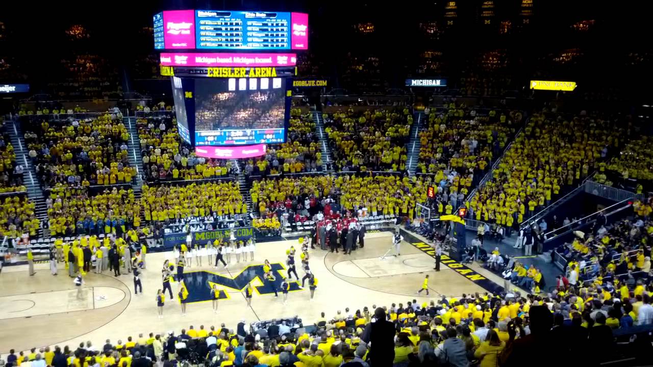 UofM vs OSU basketball maize rage dance 2/5/2013 - YouTube